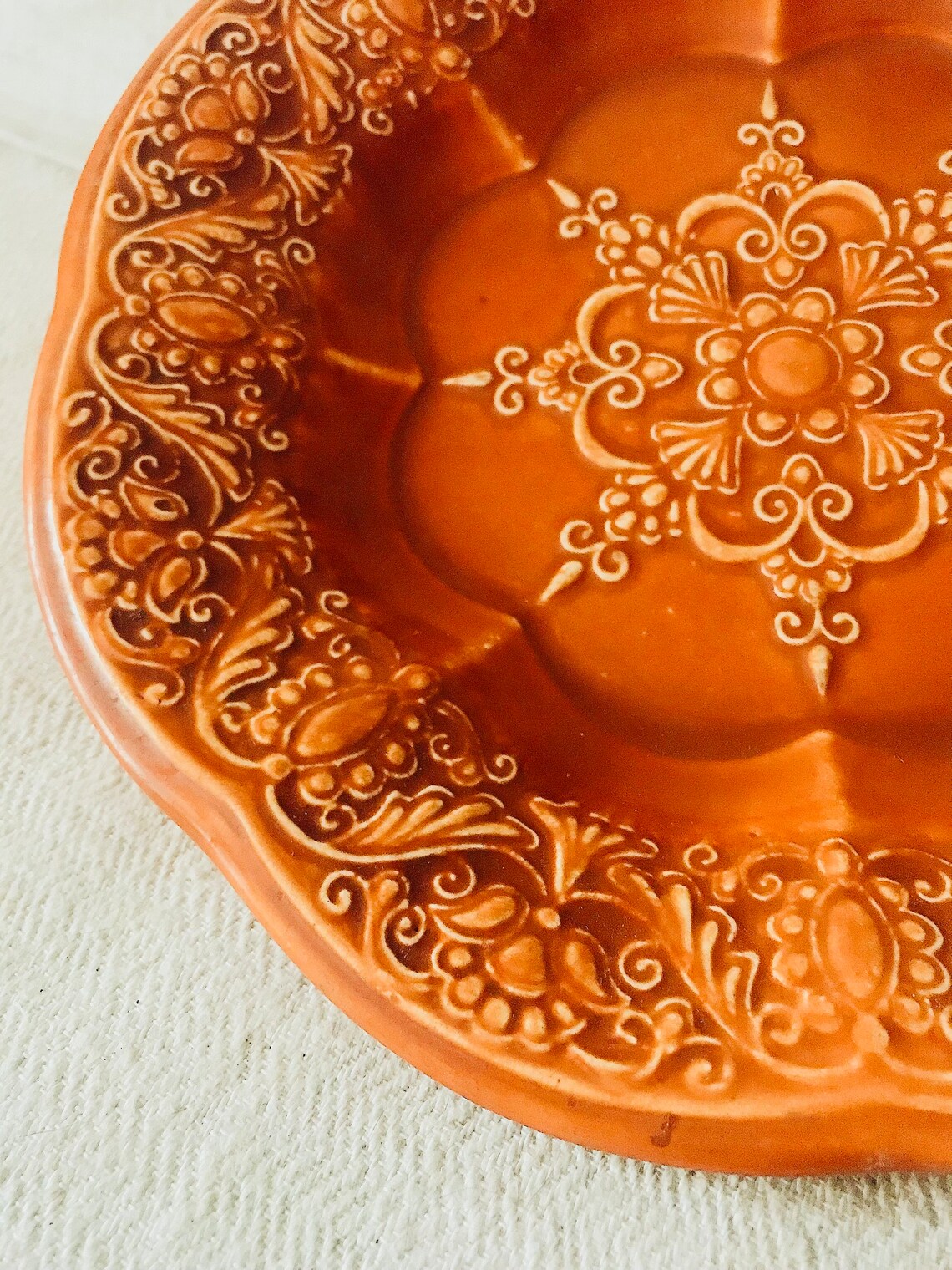 Very Old Clay Plate Antique Plate Vegetable Ceramics - Etsy