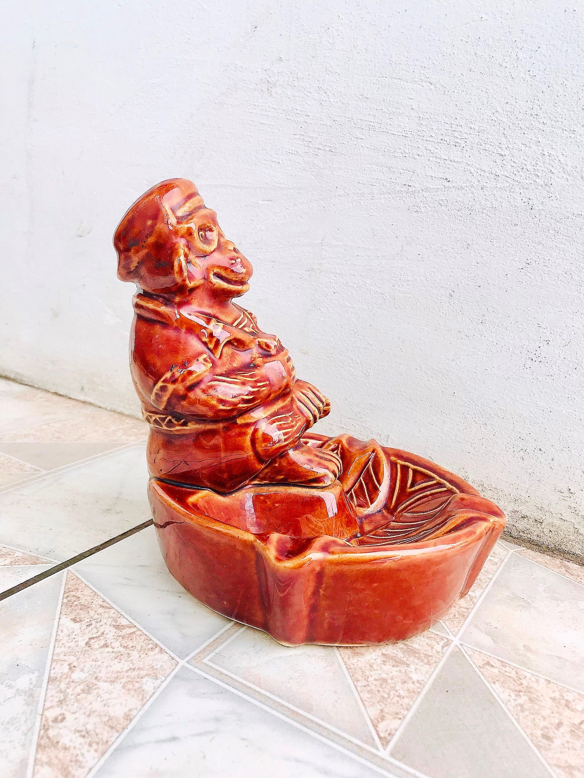 Vintage Ashtray in the Shape of a Monkey. Smoking Monkey. | Etsy