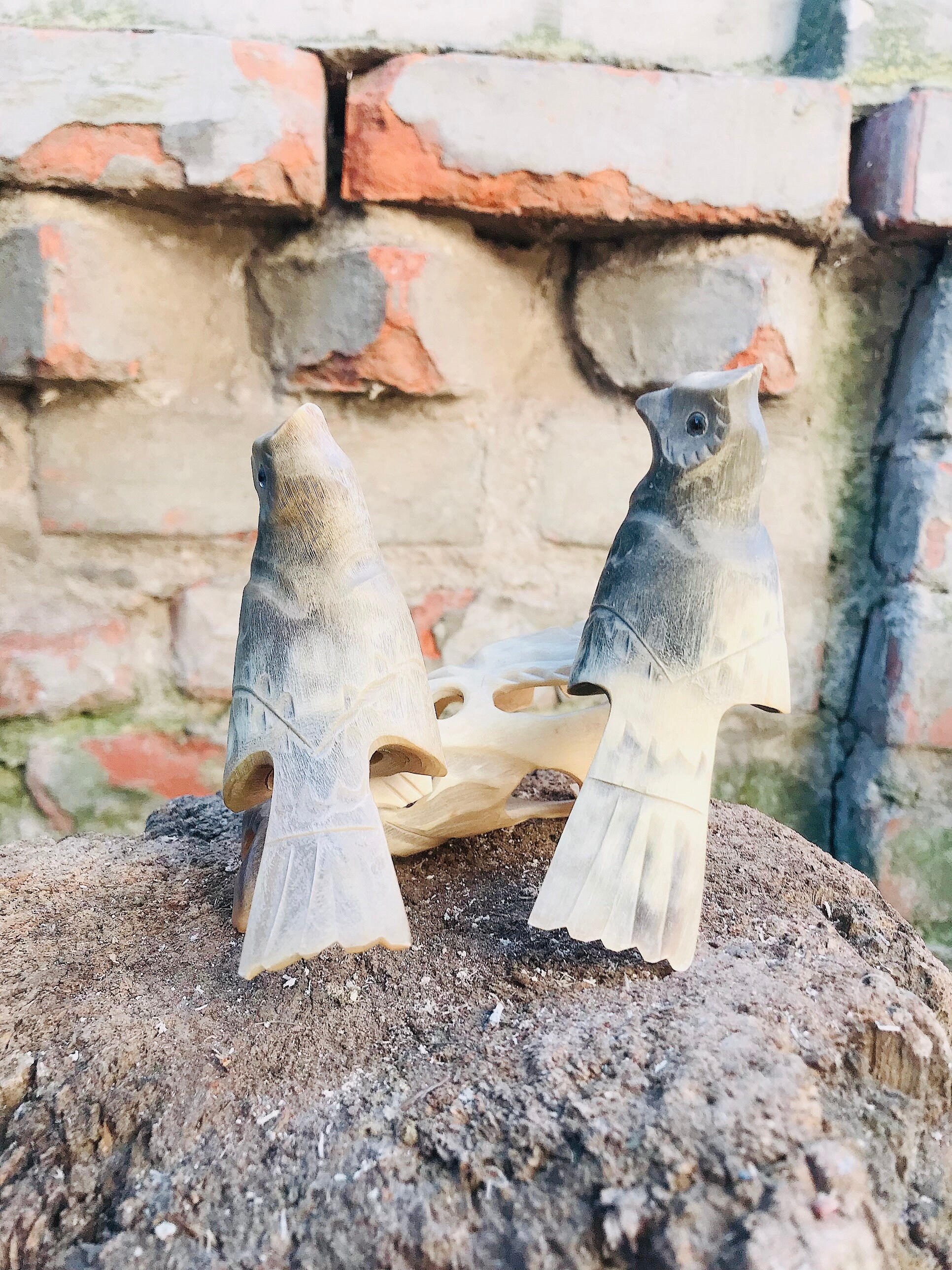 Carved Bone Bird Bird Made of Bone Bone Art Vintage Home - Etsy