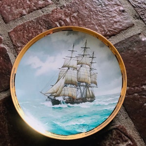 Set of 6 Plates Ships From the Official Collection of Plates Gilded - Etsy