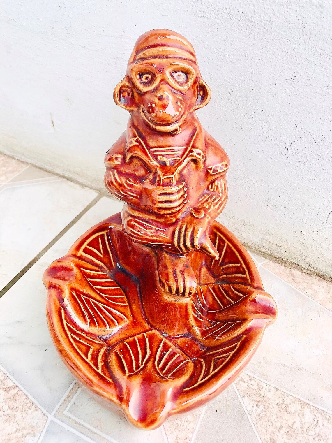 Vintage Ashtray in the Shape of a Monkey. Smoking Monkey. - Etsy