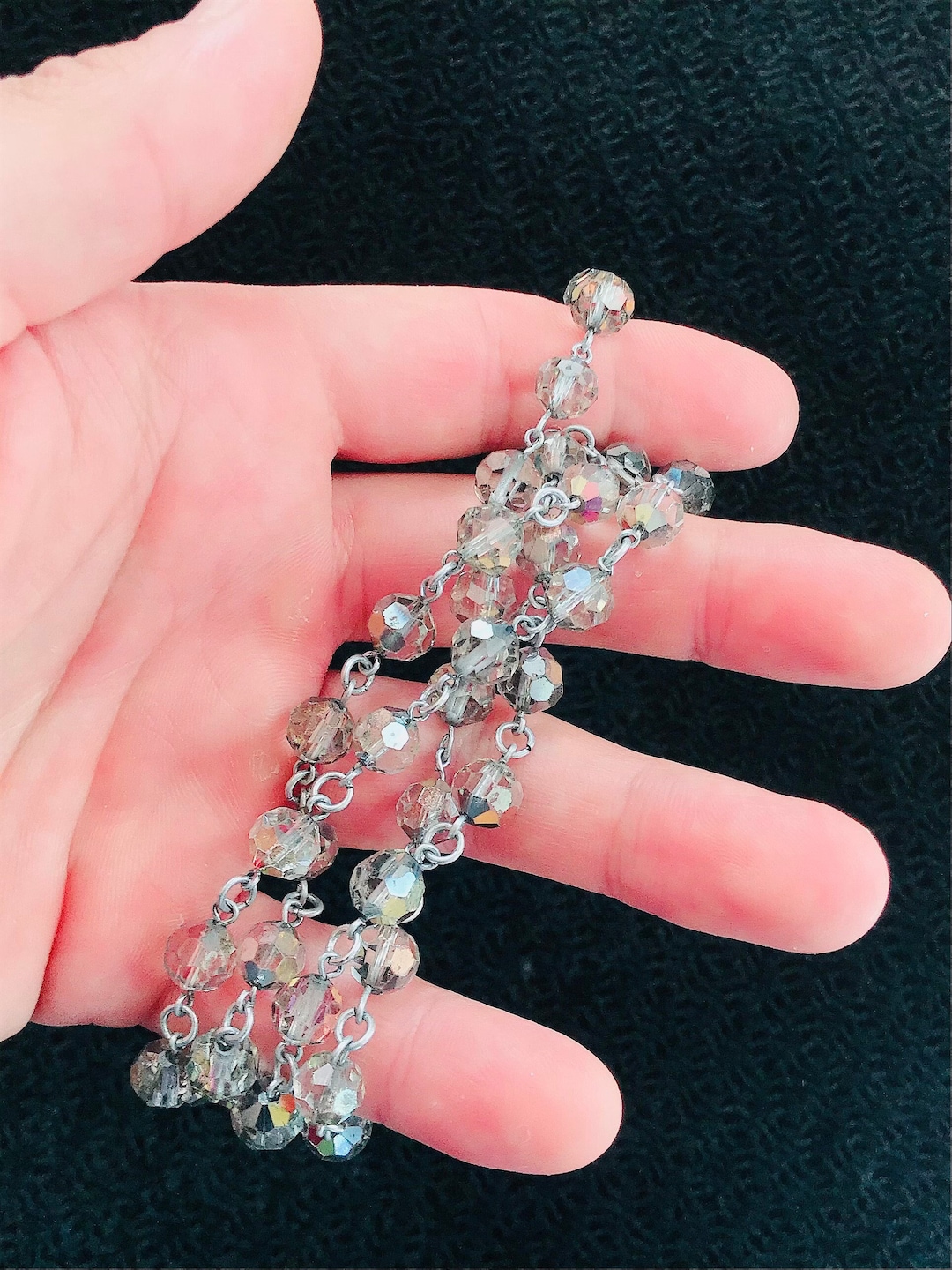 Vintage Beads USSR Crystal Beads Jewelry for Gift Czechoslovak Crystal ...