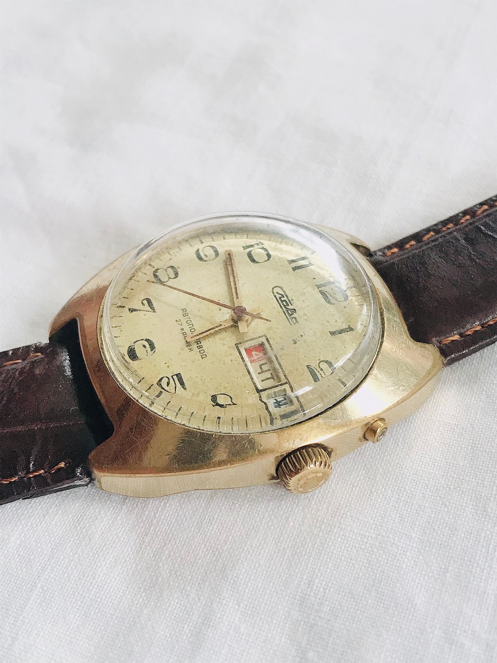 Vintage Automatic Watch Slava - Etsy