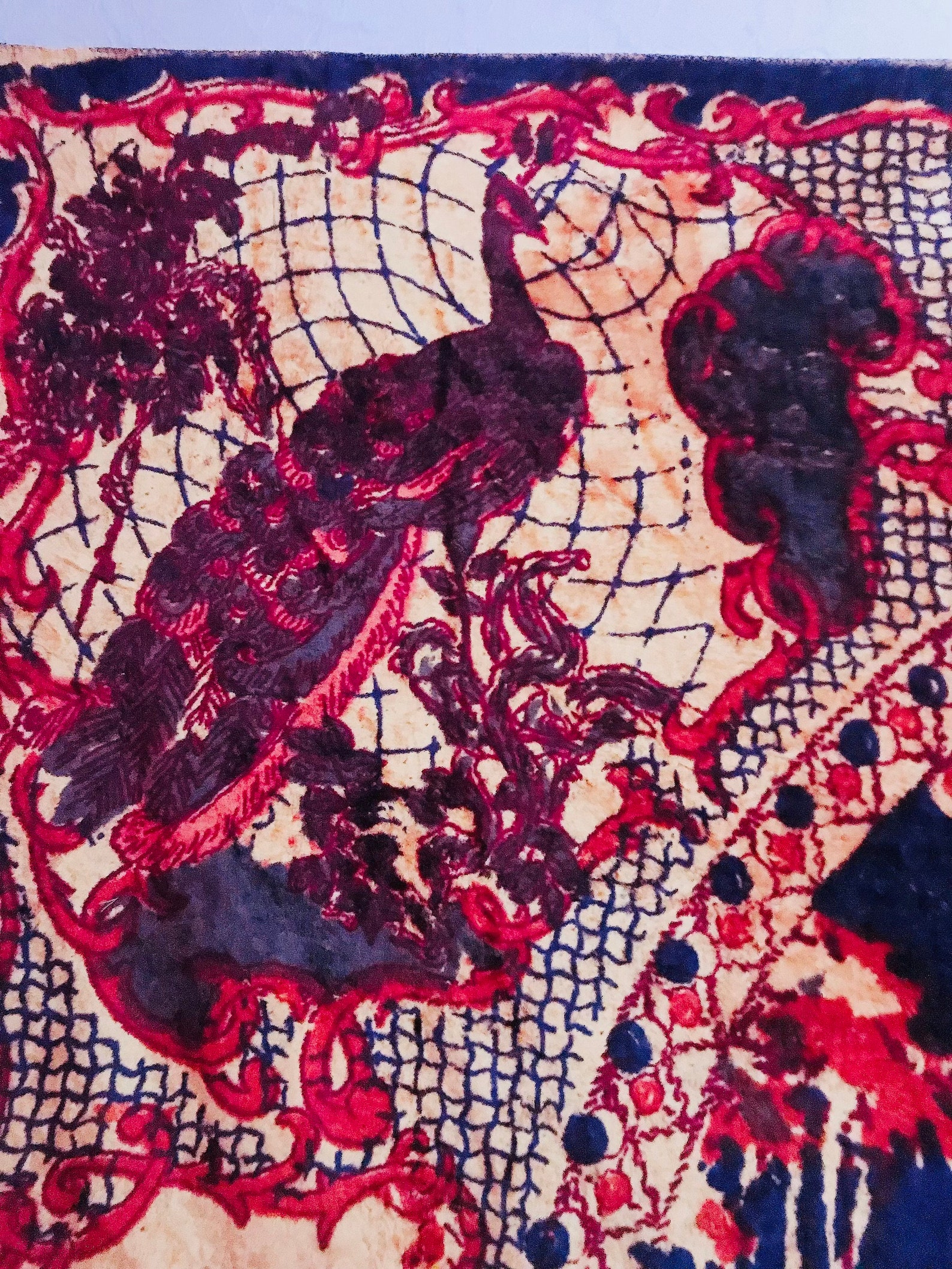 Deer Ancient Carpet Bedspread Picture on the Wall Tablecloth the ...