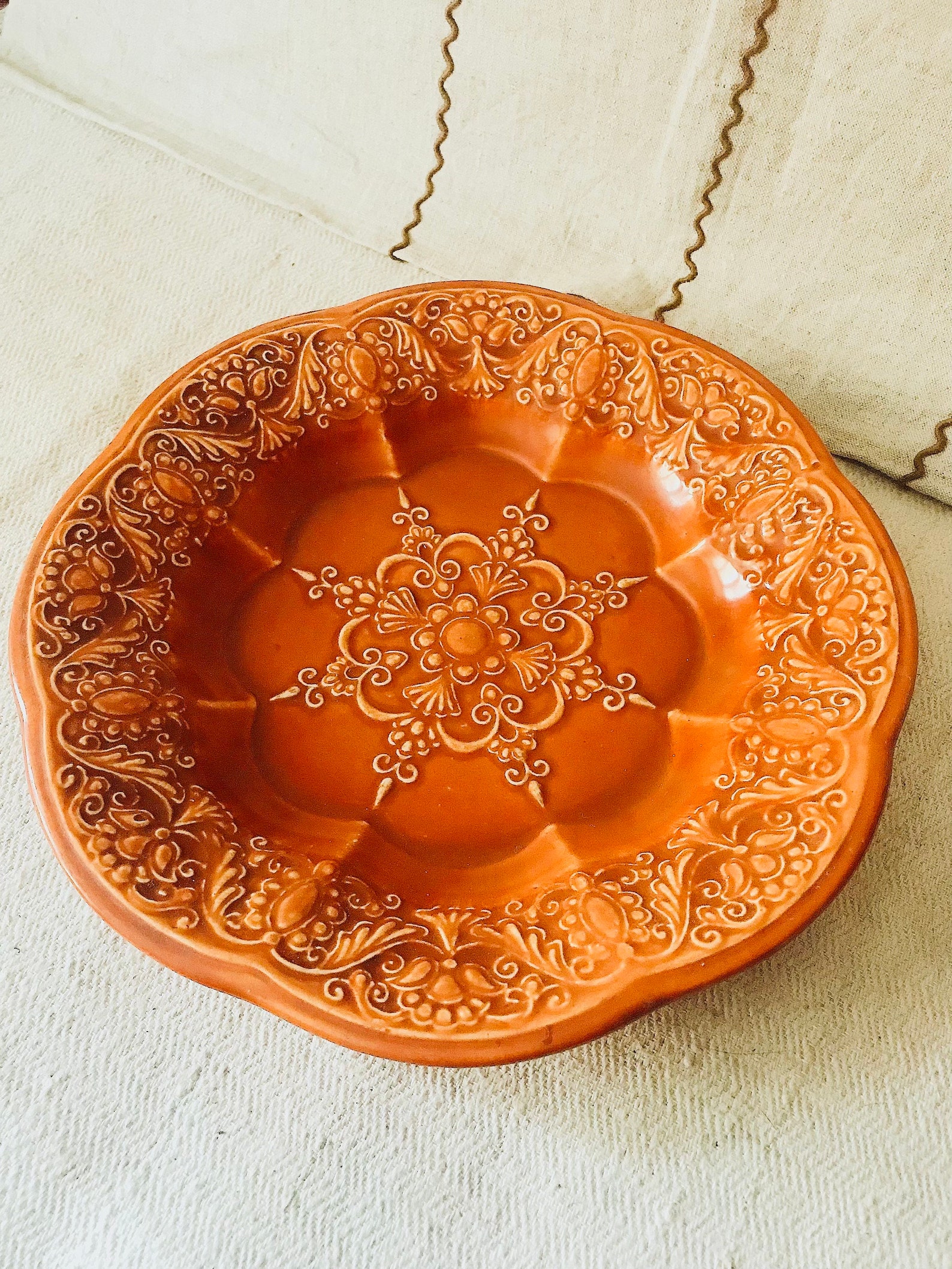 Very Old Clay Plate Antique Plate Vegetable Ceramics - Etsy