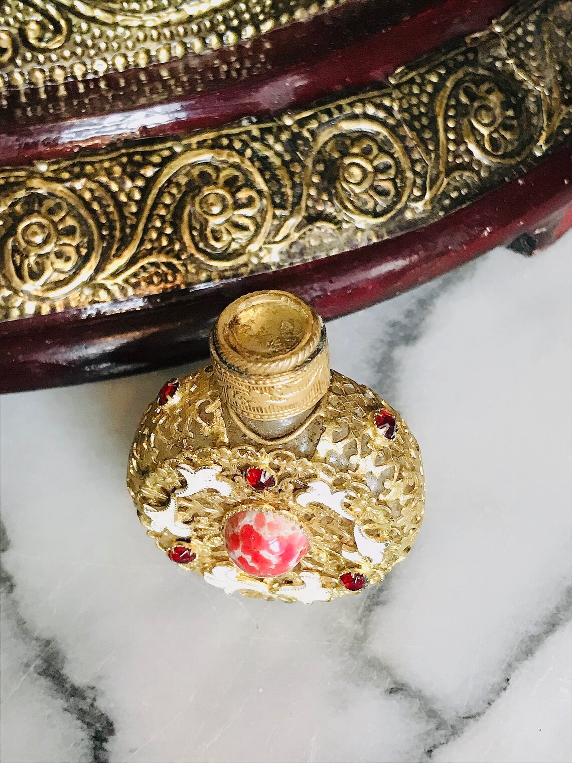 Vintage glass mini perfume bottle USSR. Soviet perfume bottle | Etsy