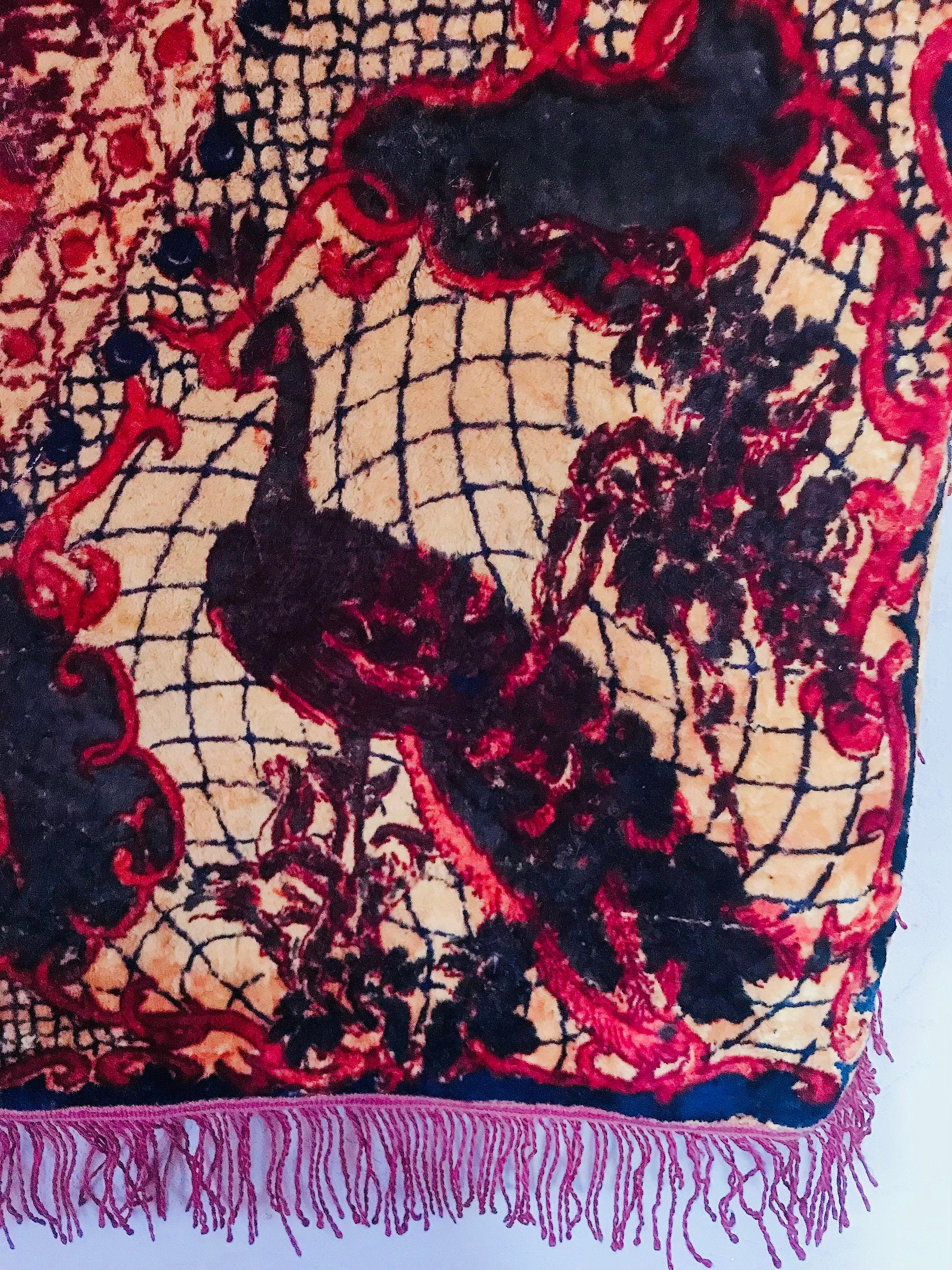 Deer Ancient Carpet Bedspread Picture on the Wall Tablecloth the ...
