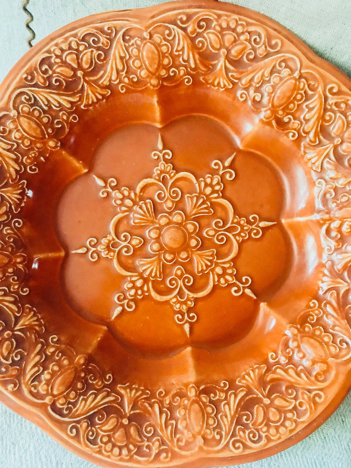 Very Old Clay Plate Antique Plate Vegetable Ceramics - Etsy