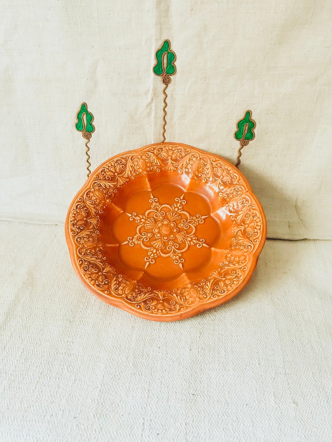 Very Old Clay Plate Antique Plate Vegetable Ceramics - Etsy