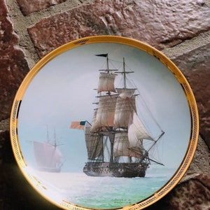 Set of 6 Plates Ships From the Official Collection of Plates Gilded - Etsy