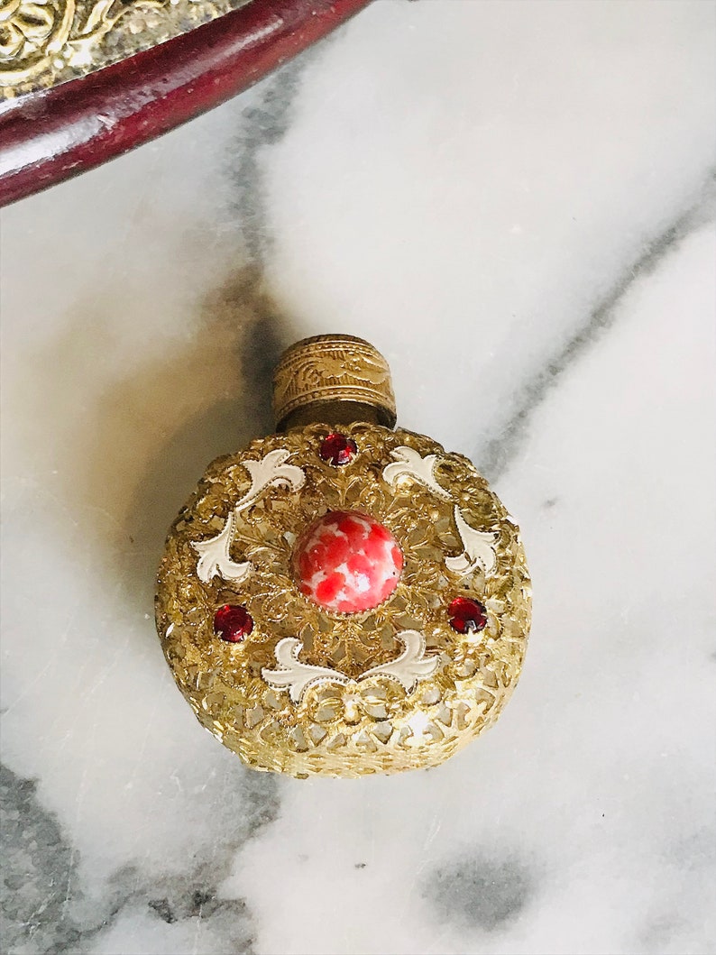 Vintage glass mini perfume bottle USSR. Soviet perfume bottle | Etsy