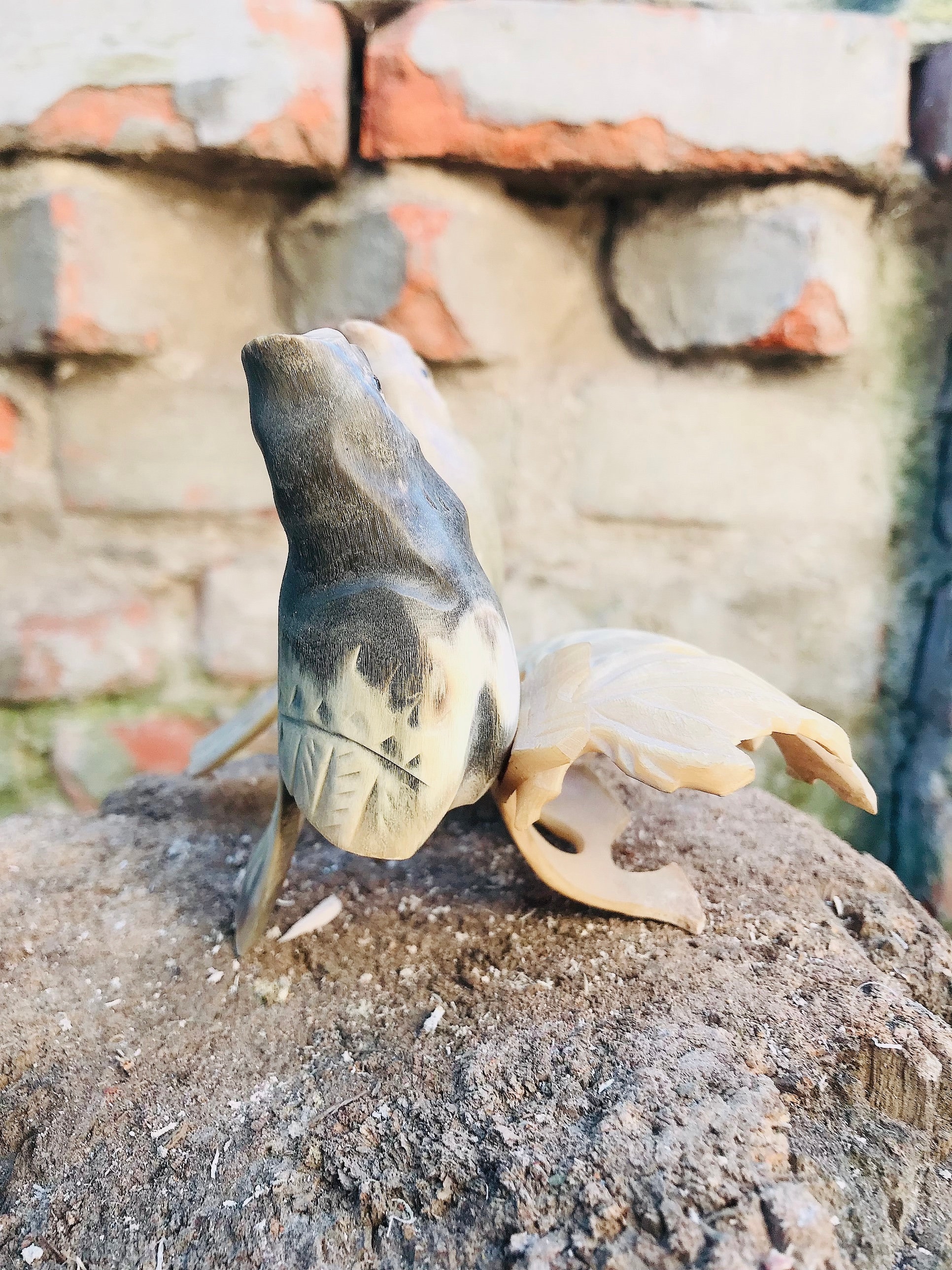 Carved Bone Bird Bird Made of Bone Bone Art Vintage Home - Etsy