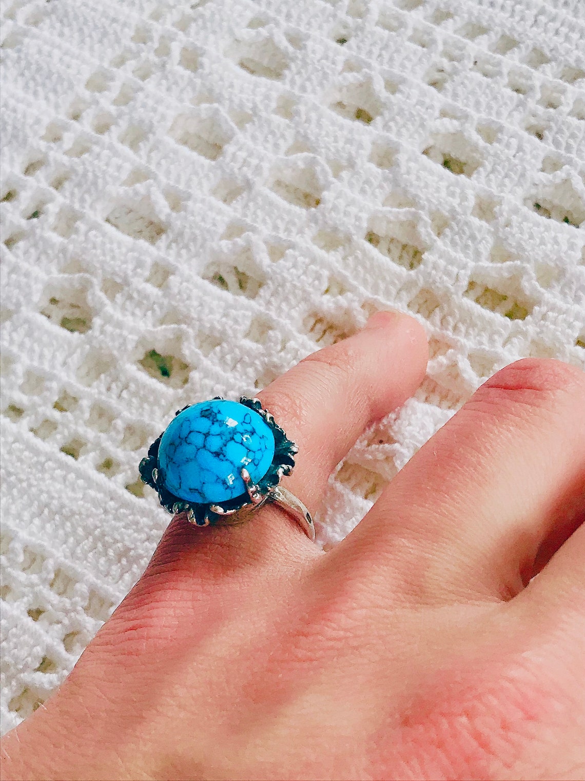 Jewelry Set With Turquoise Bijouterie Vintage Soviet Jewelry - Etsy