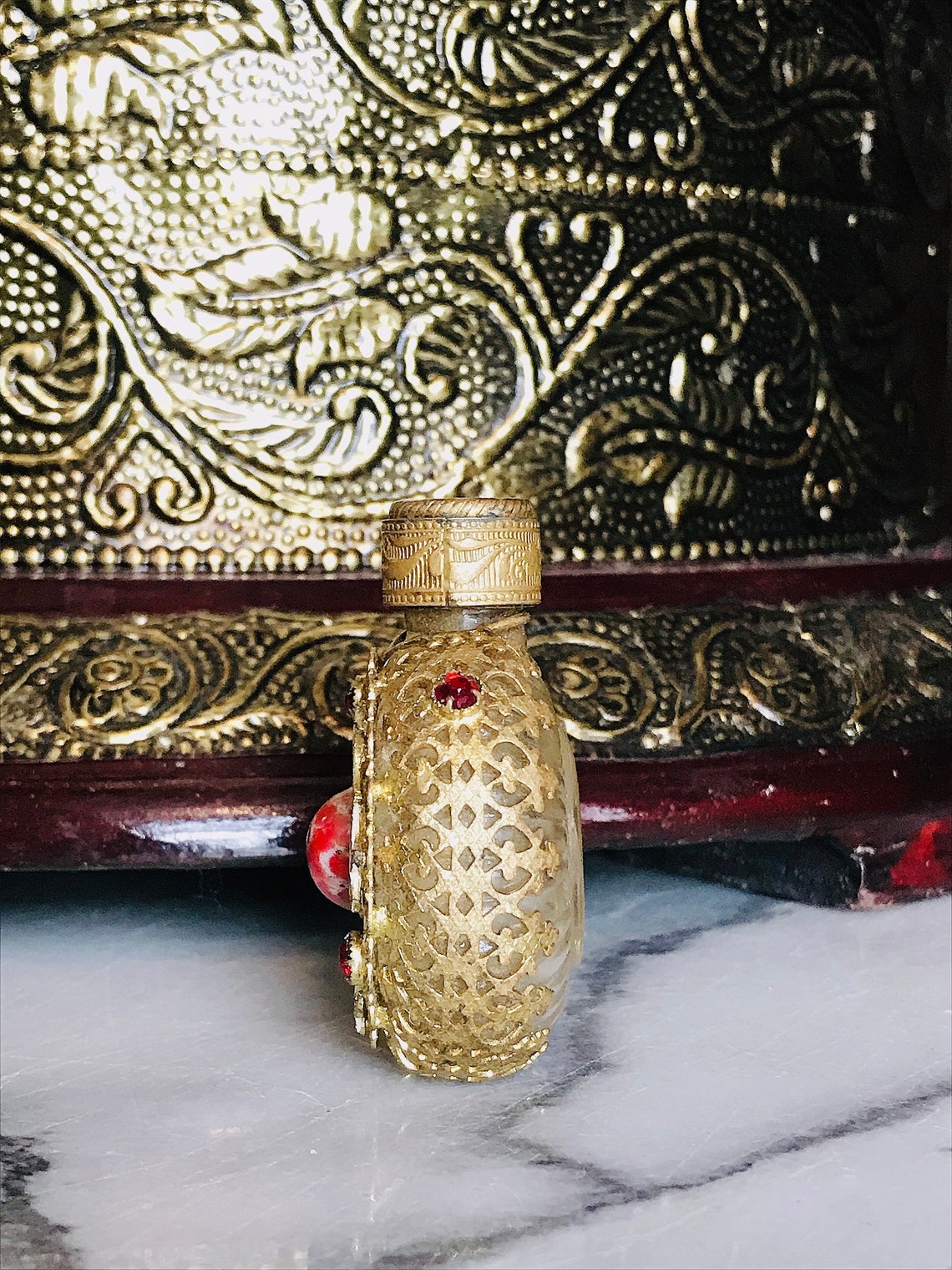 Vintage glass mini perfume bottle USSR. Soviet perfume bottle | Etsy