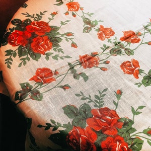 Vintage Linen Tablecloth Plush Carpet Soviet Decor Linen Sofa ...