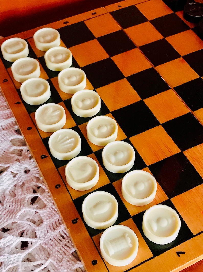 Soviet Tourist Chess and Checkers. Set of Chess and Checkers - Etsy