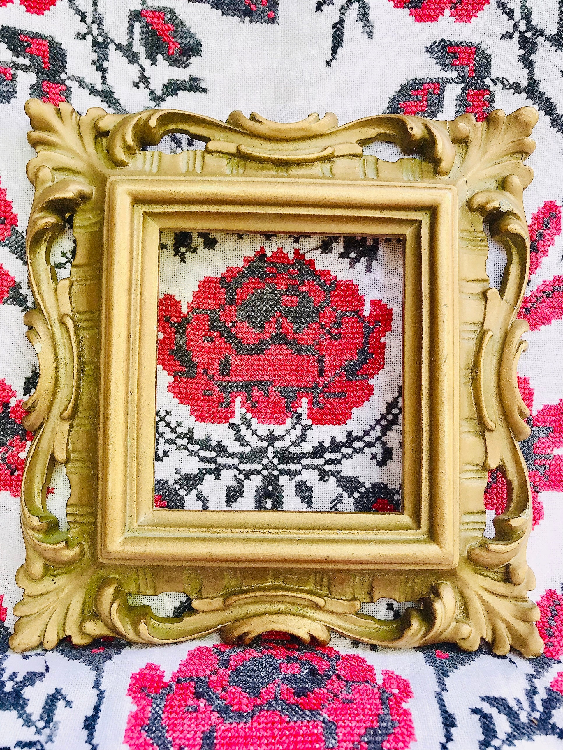Vintage Gypsum Mirror Frame, Gypsum Frame, Gypsum Photo Frame ...