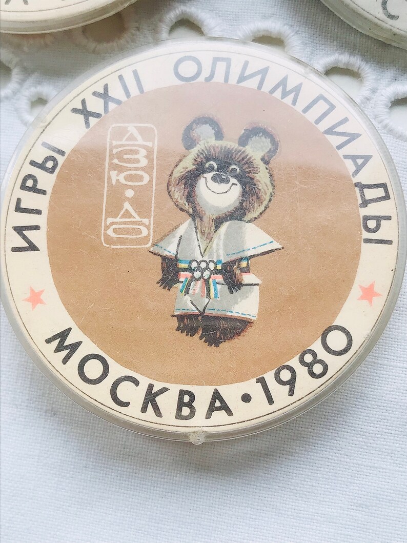 Soviet Badges 5 Badges Olympic Bears Olympics 80 - Etsy