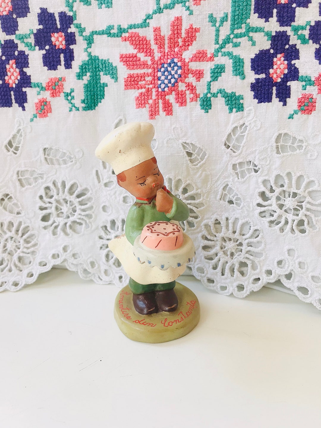 This Vintage Porcelain Figurine of the Little Cook Was Made in - Etsy