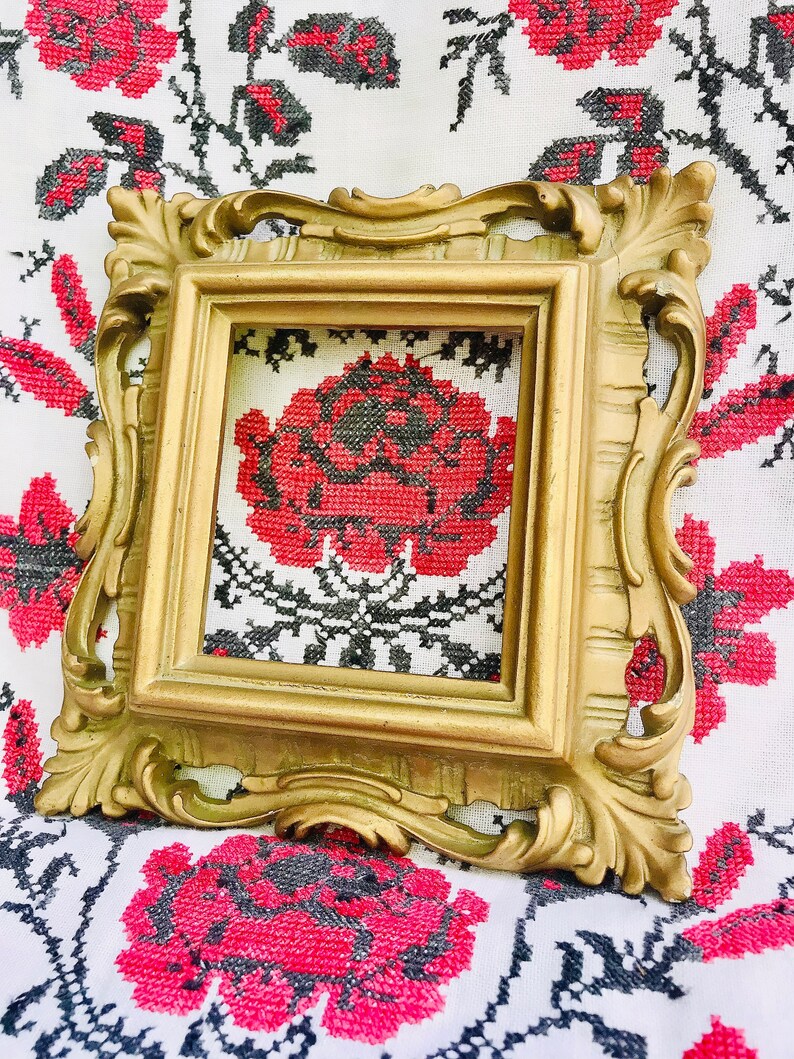 Vintage gypsum mirror frame Gypsum frame Gypsum photo frame | Etsy