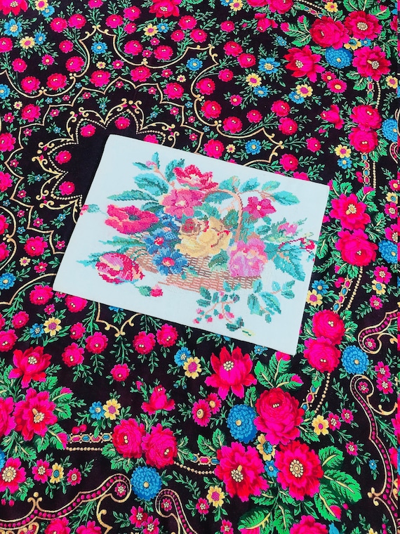 Vintage Handmade Embroidery Embroidery Embroidery Wall Art - Etsy