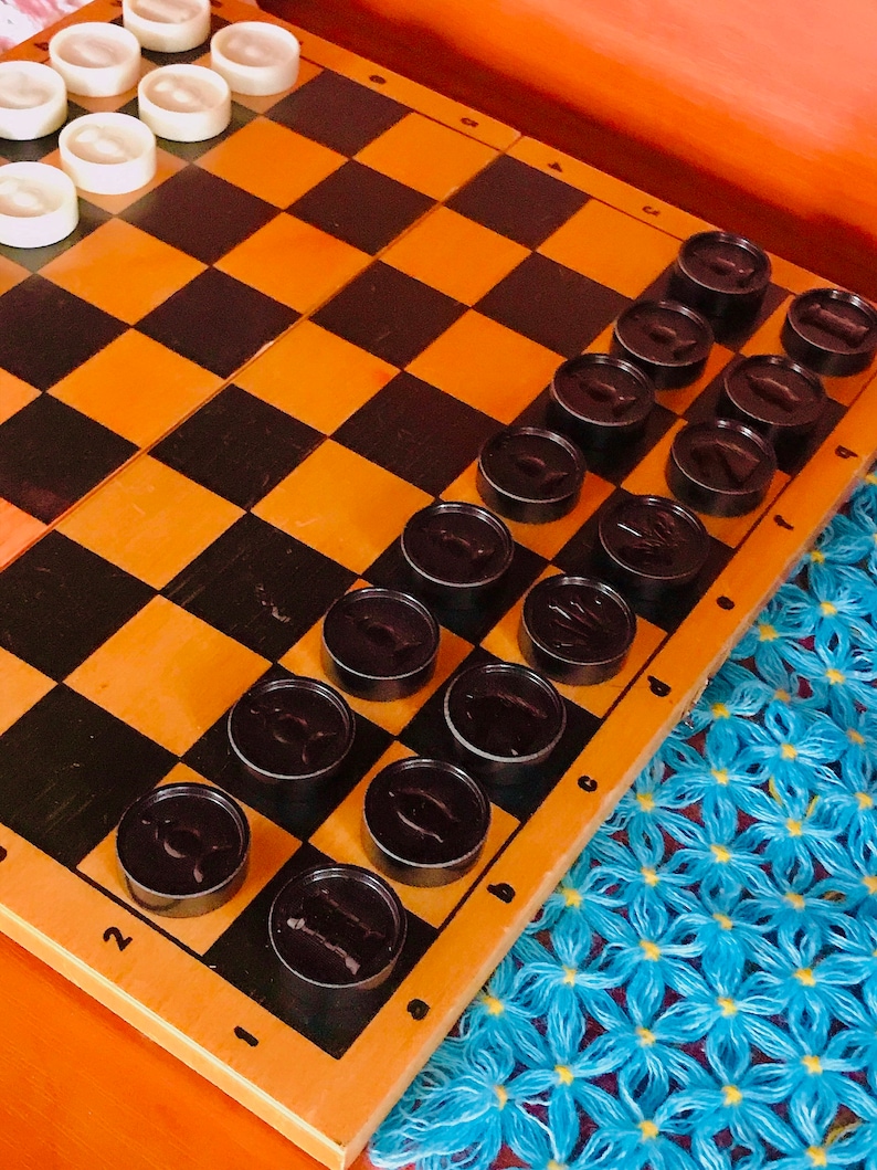 Soviet Tourist Chess and Checkers. Set of Chess and Checkers - Etsy