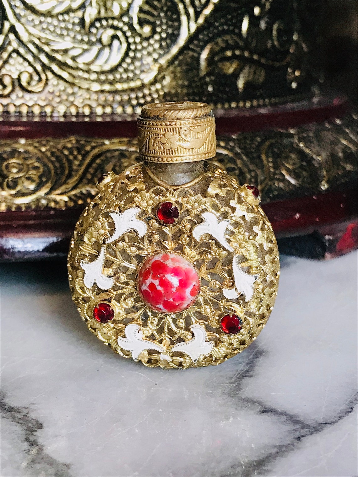 Vintage glass mini perfume bottle USSR. Soviet perfume bottle | Etsy