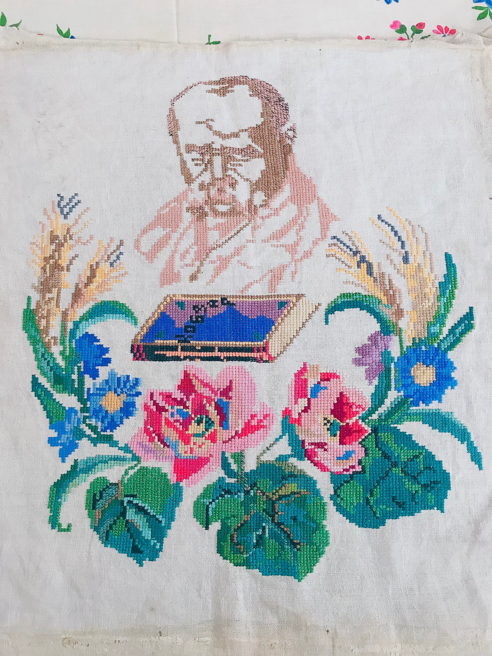 T.g.shevchenko RARE Ukrainian Embroidery Vintage Handmade - Etsy