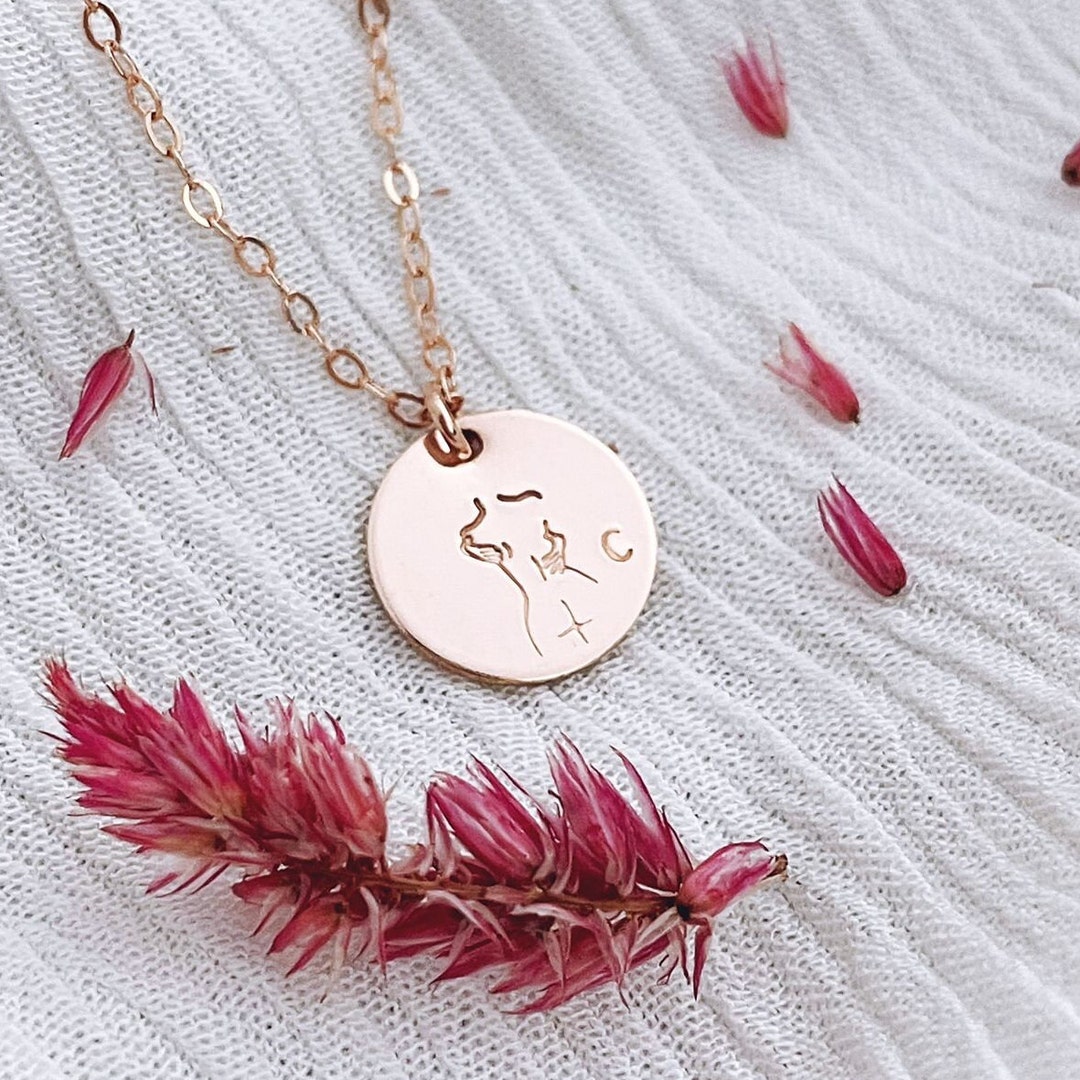Custom Initial Necklace, Self Love Jewelry, 14k Gold Filled - Etsy