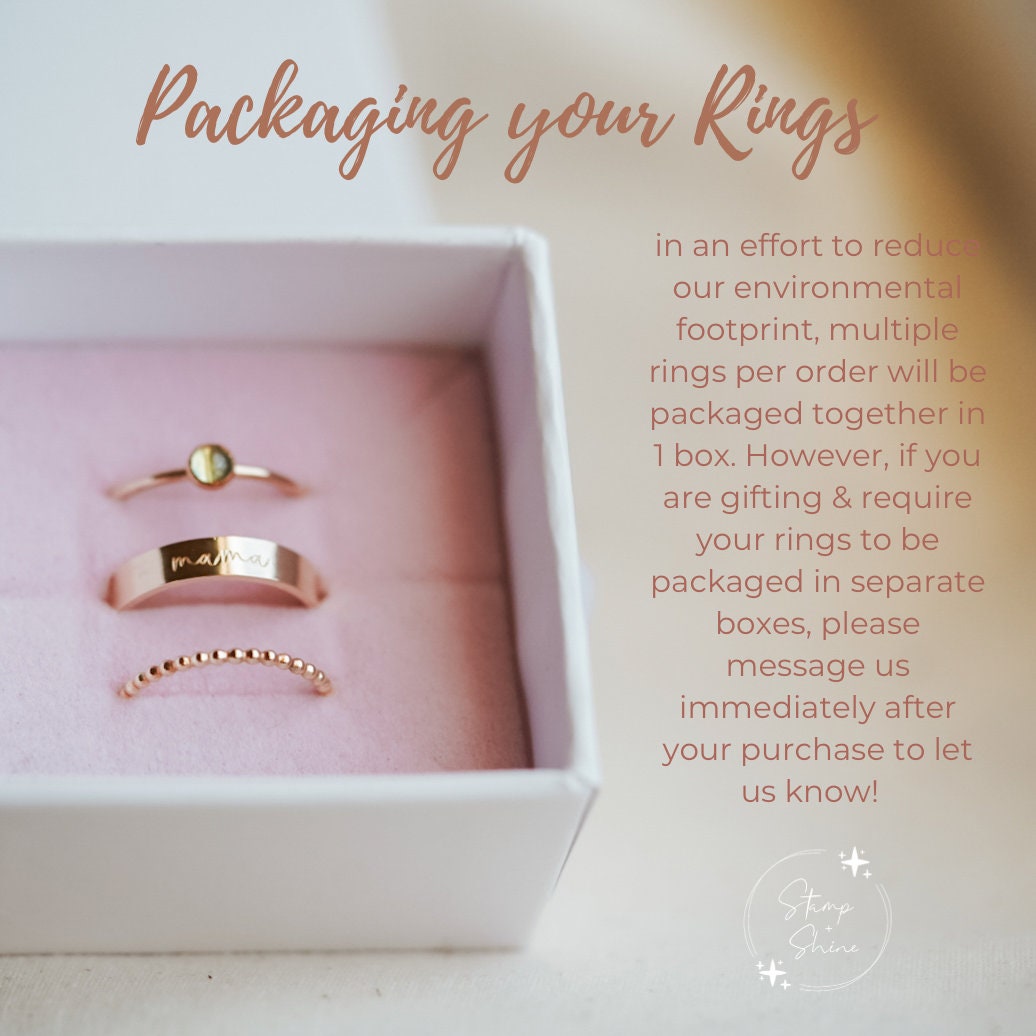 Dainty Signet Ring Initial Custom Letter Ring Personalised Tiny Alphabet Ring 14K Gold Filled Stacking Ring Sterling Silver Rings Etsy