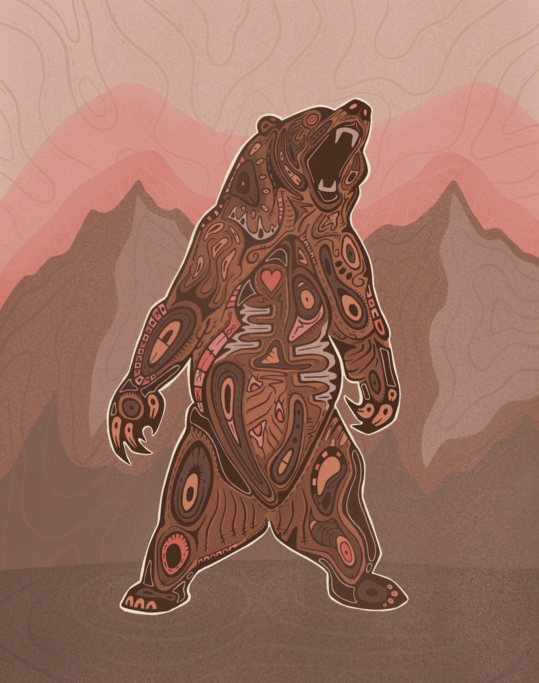 Mistahi-maskwa / Big Bear by Caleb Dysart (8x10) - Etsy