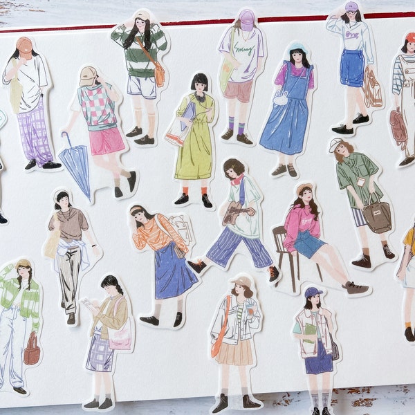 Fashion Girl Sticker - Etsy