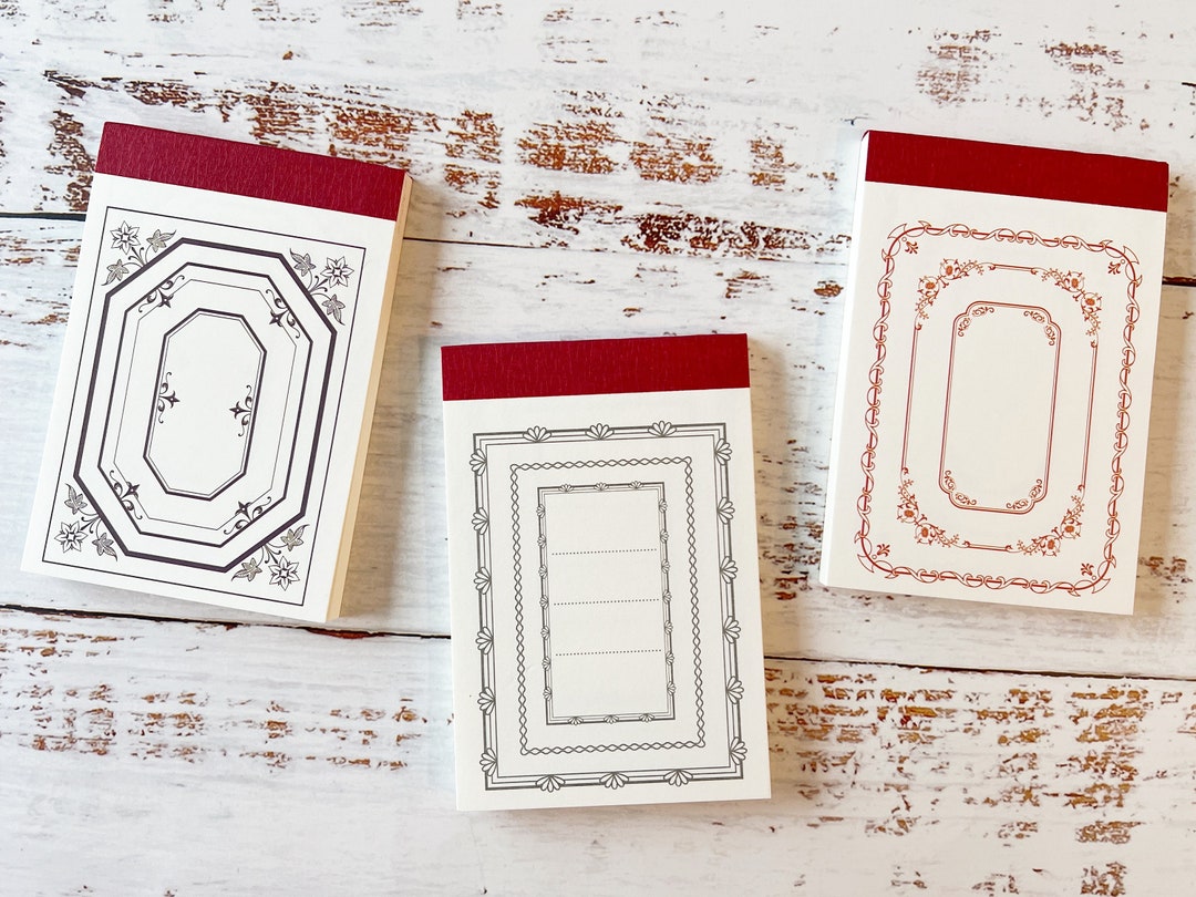50 Sheets Paper Frames and Labels Booklet, Memo Paper, Note Paper, Junk ...