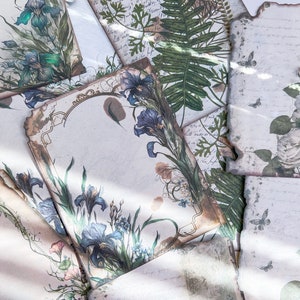 30 Pieces Green Garden Collage Paper Pack, Scrapbooking Paper, Leaves ...