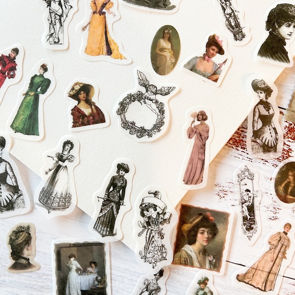 Vintage Victorian Sticker - Etsy