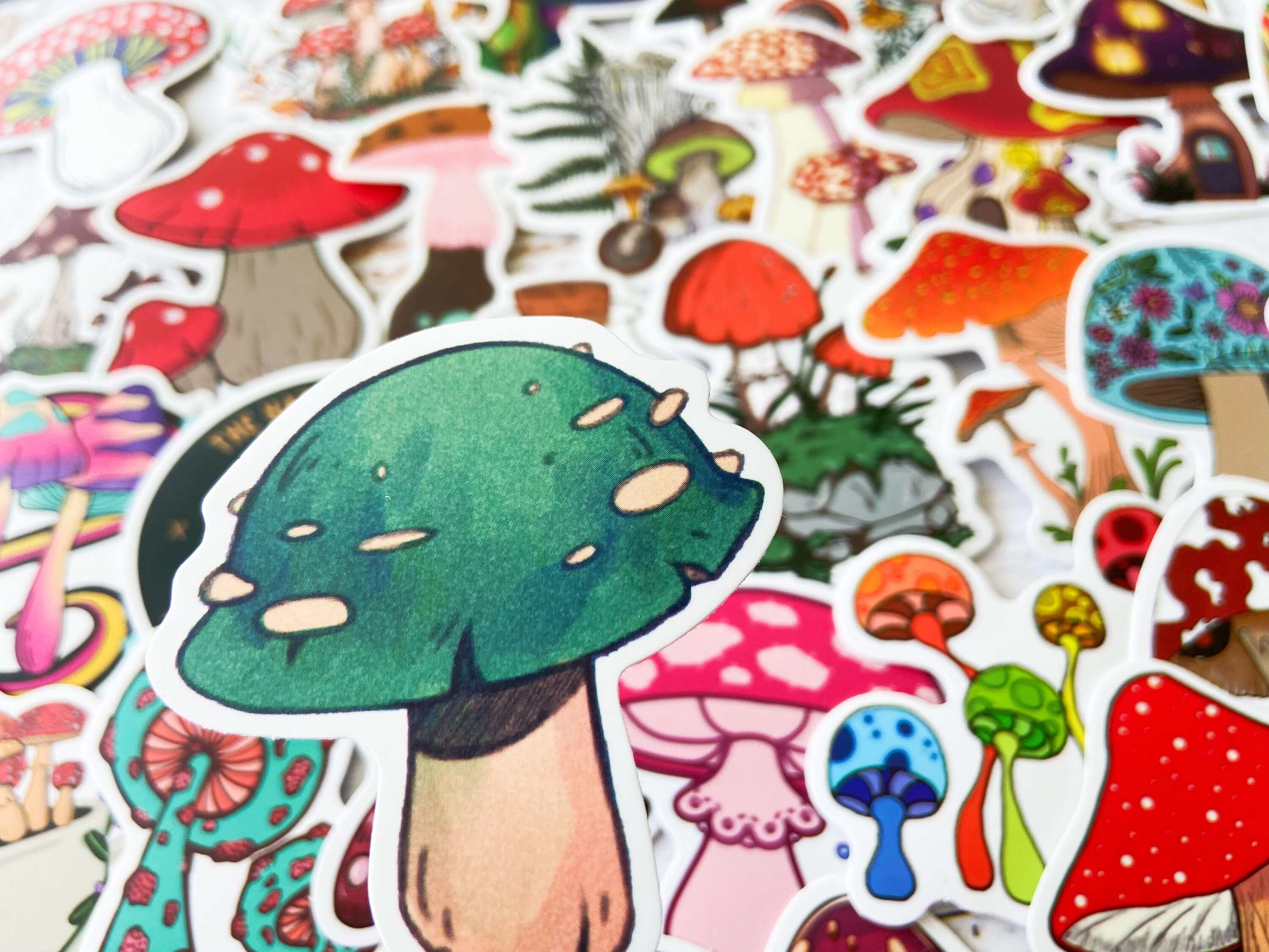 Cute Mushroom Sticker Pack Perfect for Laptop Phone Junk | Etsy