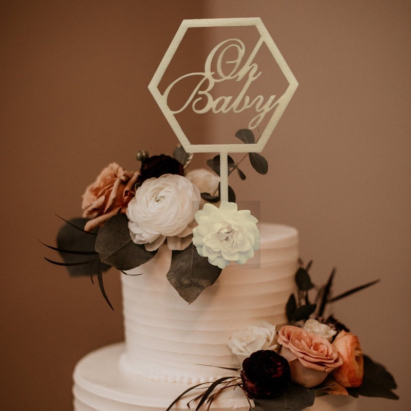 Oh Baby Cake Topper - Etsy UK