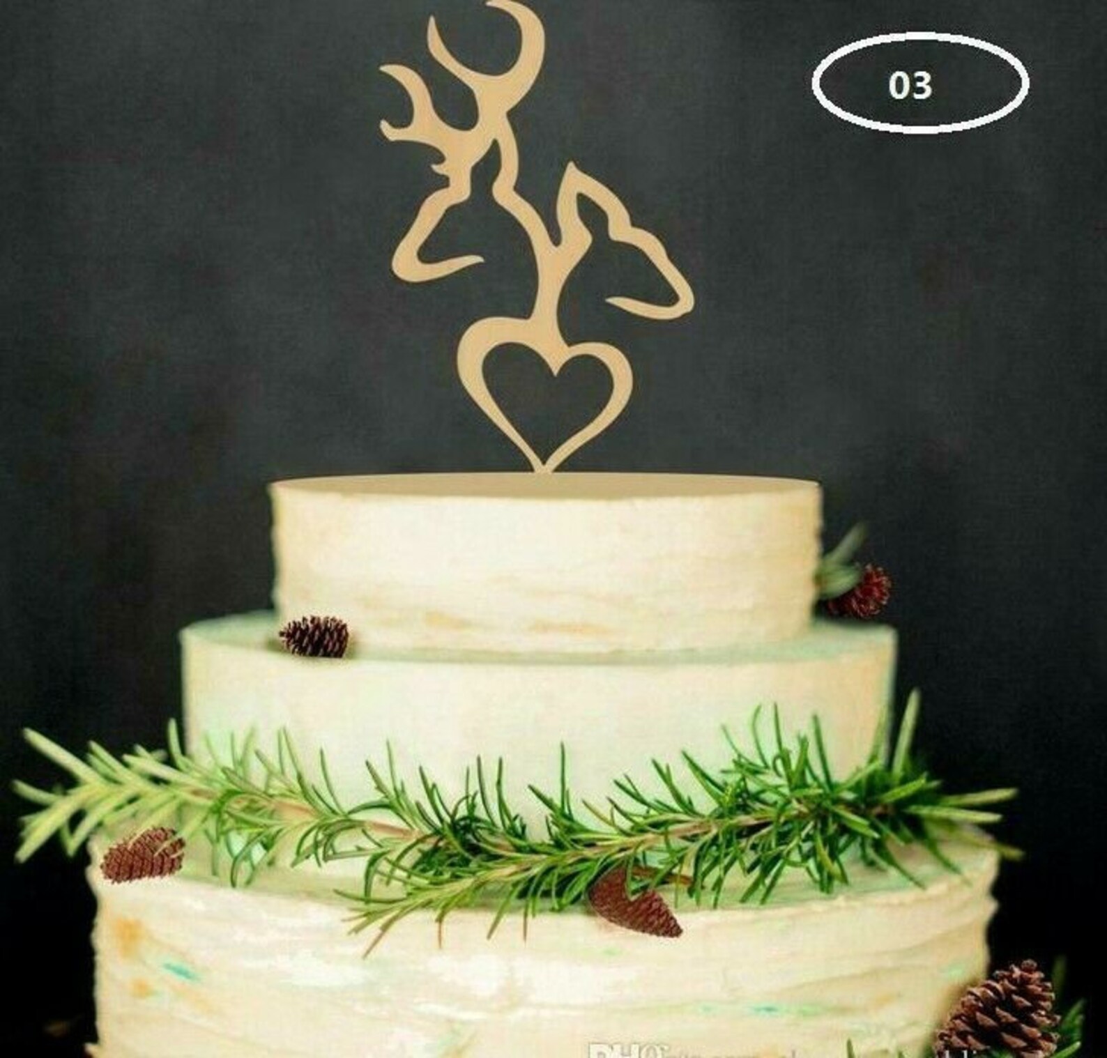 Wooden Cake Topper Laser Cut Rustic Wood Wedding Reception | Etsy