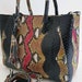 Real Colorful Python Snakeskin Purse Leather Tote Shoulder Bag - Etsy