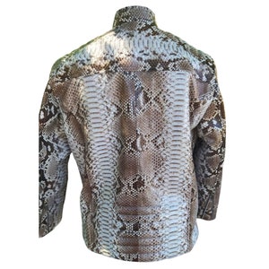 Men's Snakeskin Quilted Jacket - Etsy