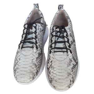 Genuine Snakeskin Sneakers Shoes - Etsy