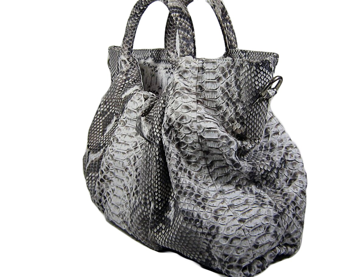 Crossbody Hobo Bag Genuine Python Snakeskin Leather - Etsy