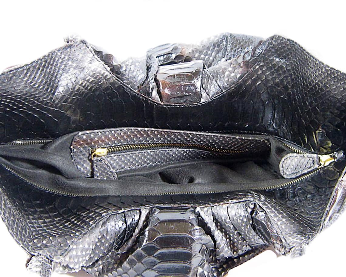 Crossbody Hobo Bag Genuine Python Snakeskin Leather - Etsy