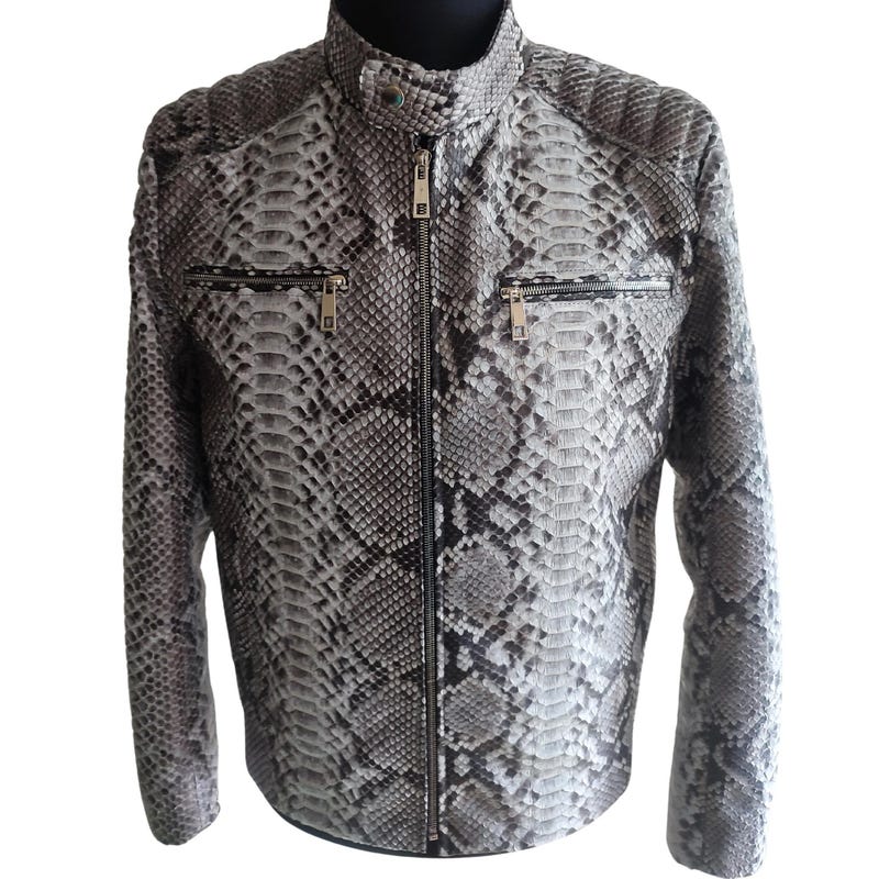 Snake Skin Biker Jackets Mens - Etsy