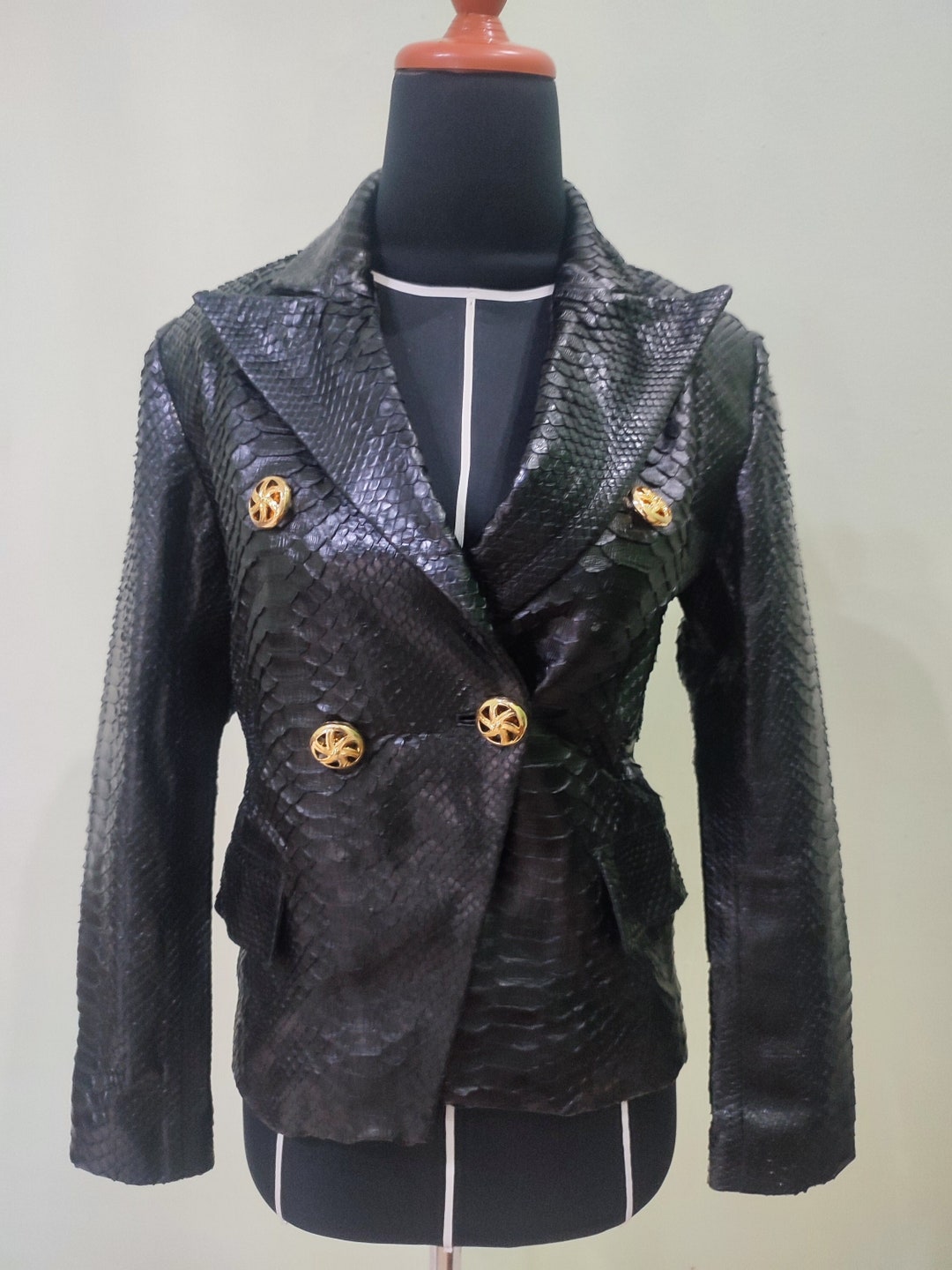 Casual Snakeskin Blazer Jacket for Women - Etsy