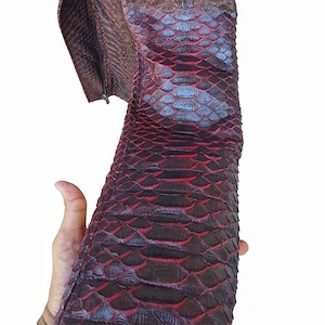 Python Snakeskin Motorcycle Leather Jacket With Red Gradation - Etsy