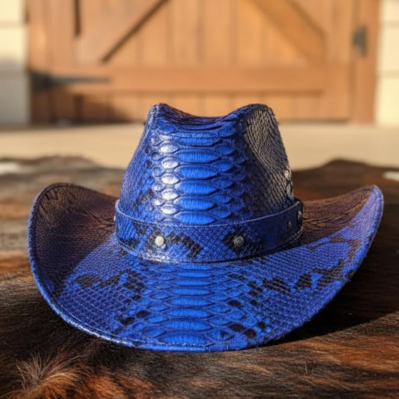 Snakeskin Cowboy - Etsy
