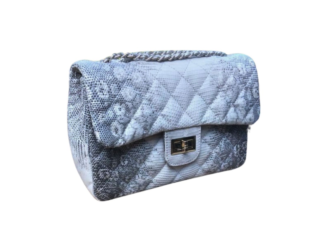 Quilted Lizard Exotic Skin Flip Handbag - Etsy