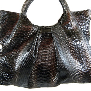 Crossbody Hobo Bag Genuine Python Snakeskin Leather - Etsy