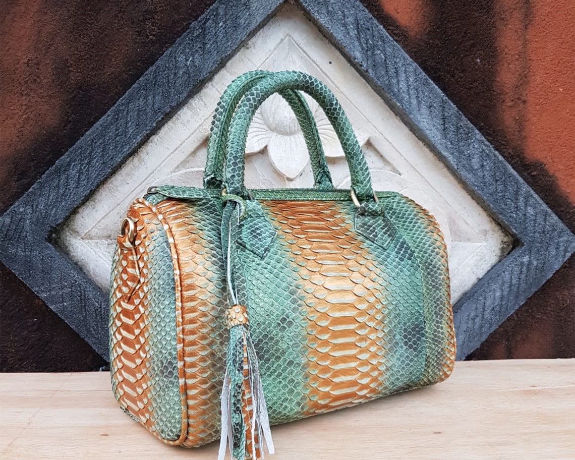 Genuine Python Snake Skin Speedy 30 Women Handbag Purse - Etsy Canada